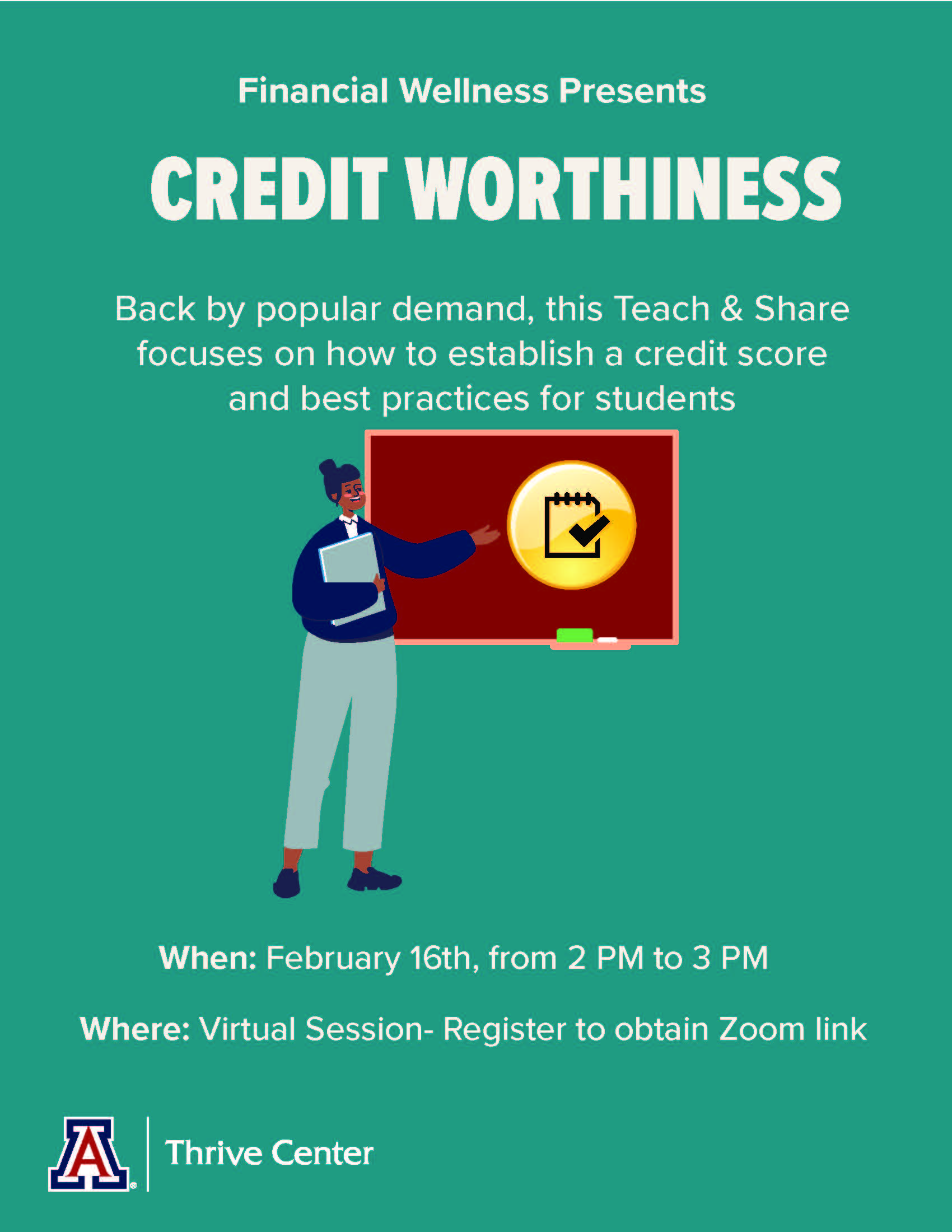 Financial Wellness: Credit Worthiness (Virtual) | Thrive Center